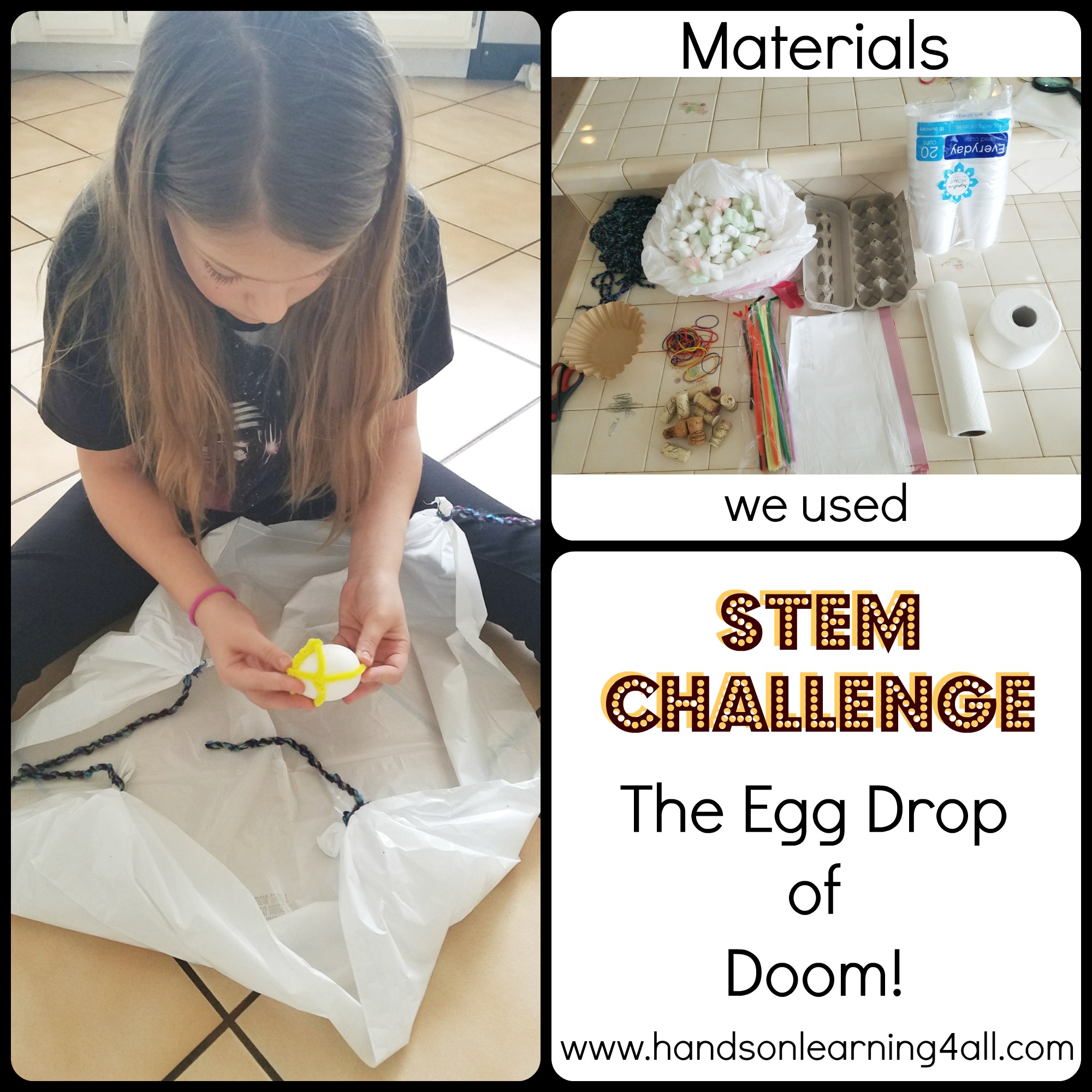 Egg-cellent Egg Experiments: Egg Drop of Doom! | Hands On Learning and ...